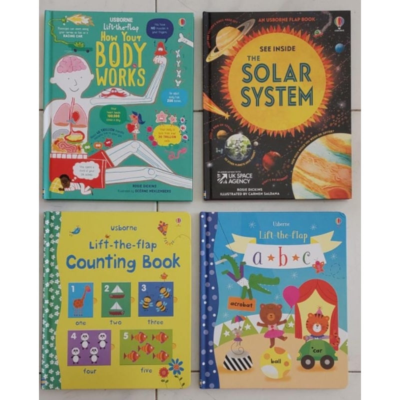 Jual NEW USBORNE SEE INSIDE SOLAR SYSTEM, USBORNE HOW YOUR BODY WORK ...