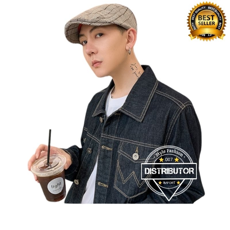 Jual Topi Baret pria musim semi / Topi sutradara / Topi seniman fashion ...