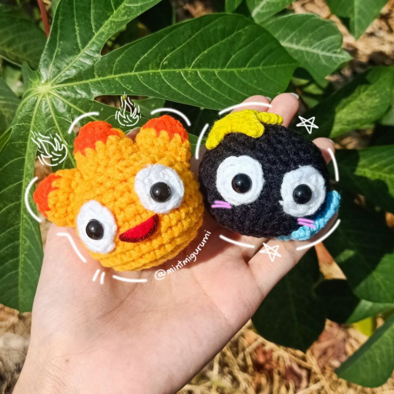 Jual Calcifer / Soot Sprite (Studio Ghibli) - Amigurumi / Boneka Rajut ...