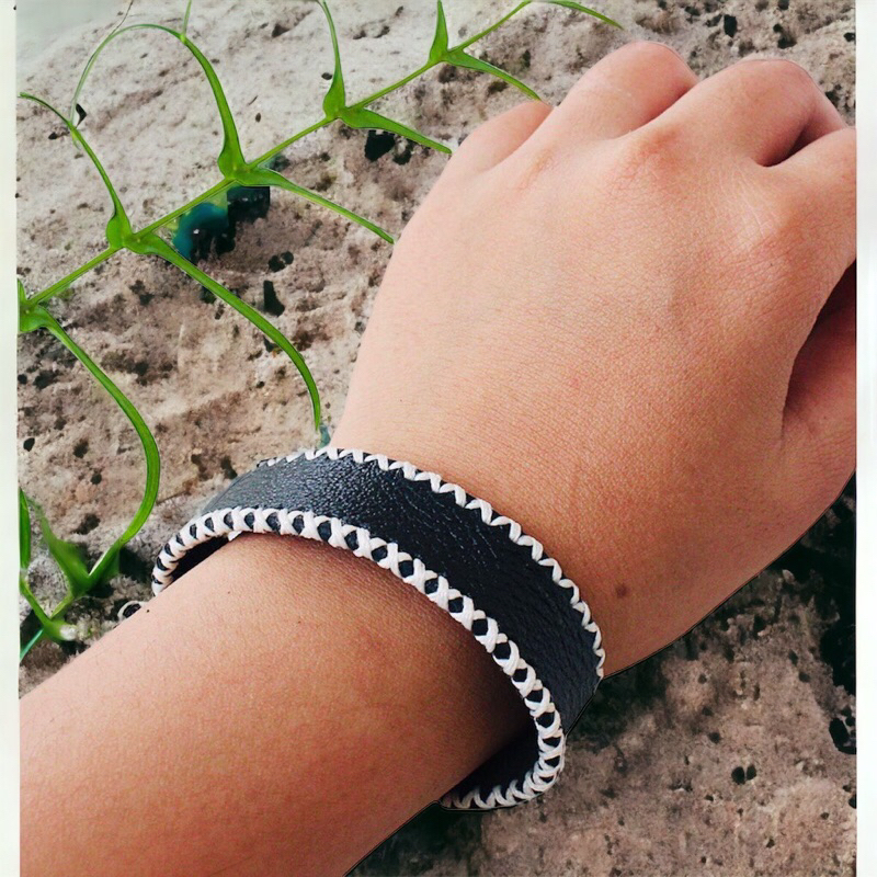 Jual Gelang Tangan Kulit Asli Model Bordir Exclusive Batobo B001557 ...
