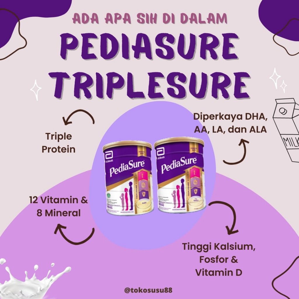 Jual Pediasure Triplesure Madu/Vanila 800g | Shopee Indonesia