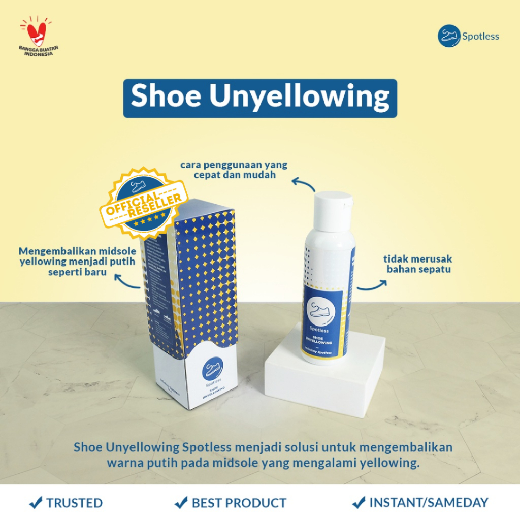 Jual Spotless Unyellowing Cairan Pemutih Midsole Sepatu yang Menguning ...