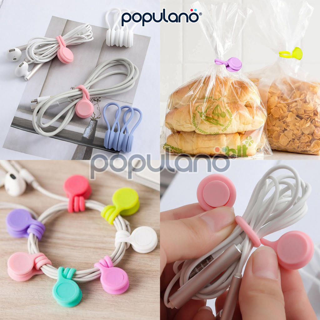 Jual Pengikat Kabel Charger Penggulung Tali Magnet Cord Holder Magnetic ...
