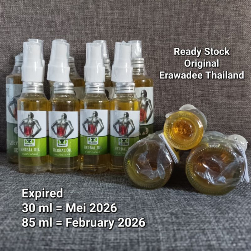 Jual Erawadee Herbal Spray No. 60 85 ml / 20 ml Original dari Thailand ...