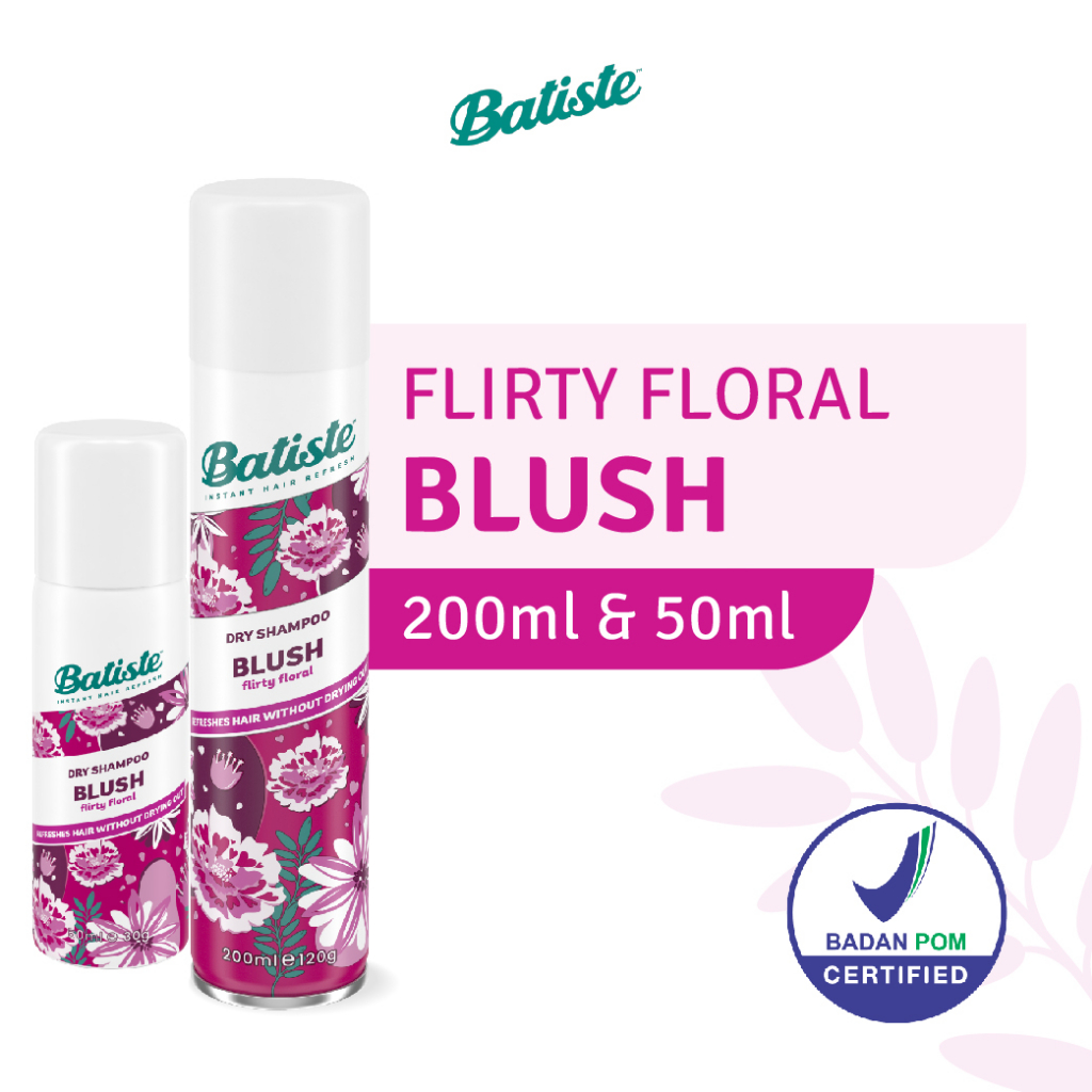 Jual Batiste Floral & Flirty Blush Dry Shampoo 200ml + Batiste Blush ...