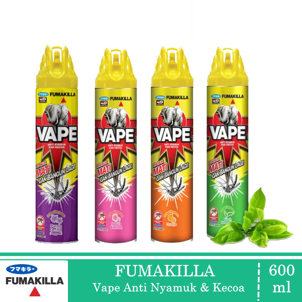 Jual Fumakilla Vape Aerosol Anti Nyamuk & Kecoa Spray 600ml | Shopee ...