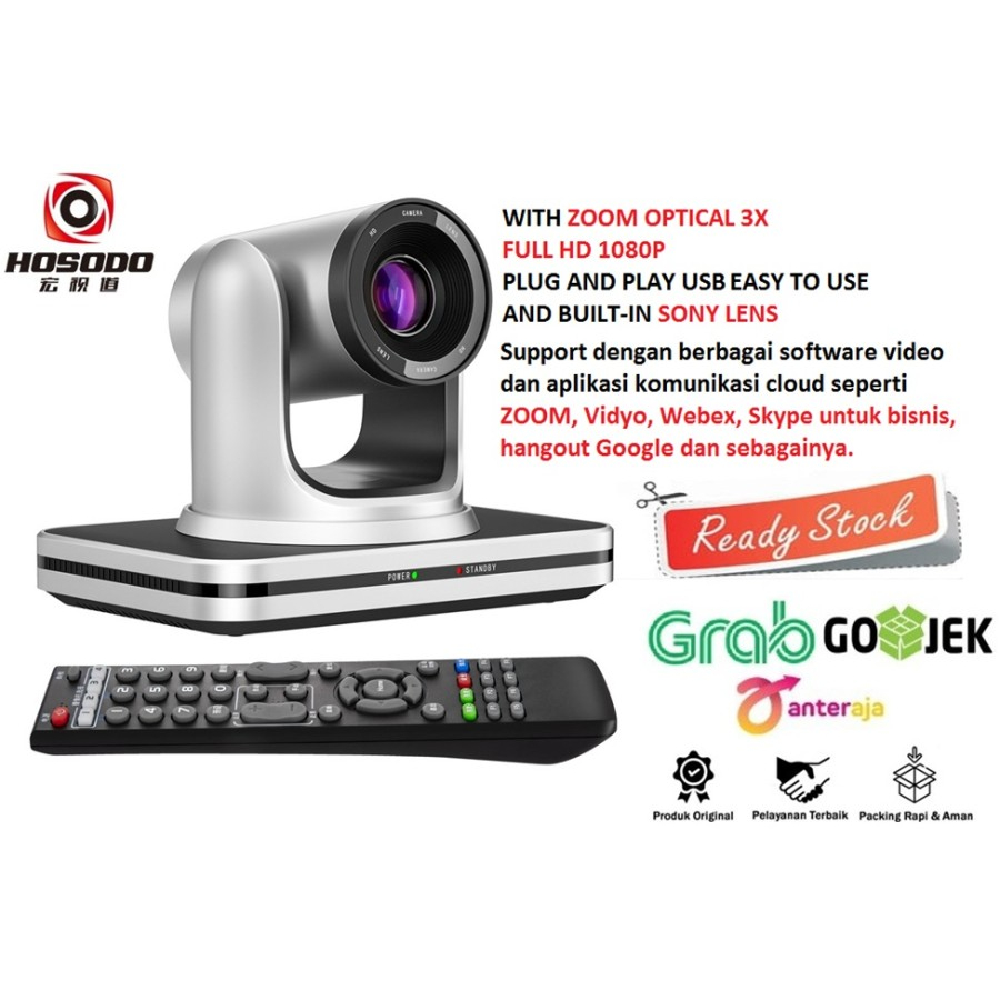 Jual WEBCAM HOSODO HSD-VC203 USB HD PTZ VIDEO CONFERENCE CAMERA ...