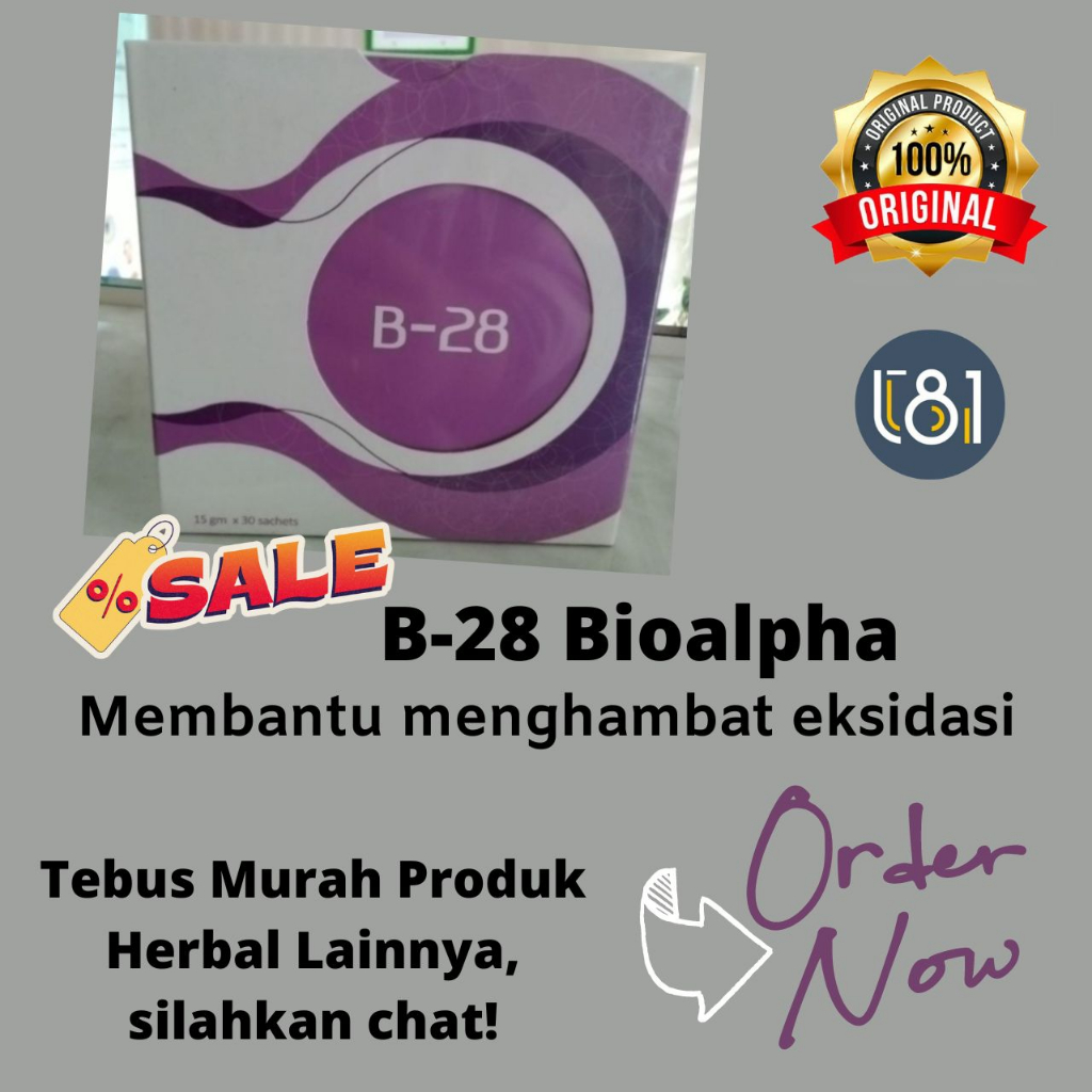 Jual B28 Bioalpha/AOX Original 1 Box Isi 30 Sachet | Shopee Indonesia