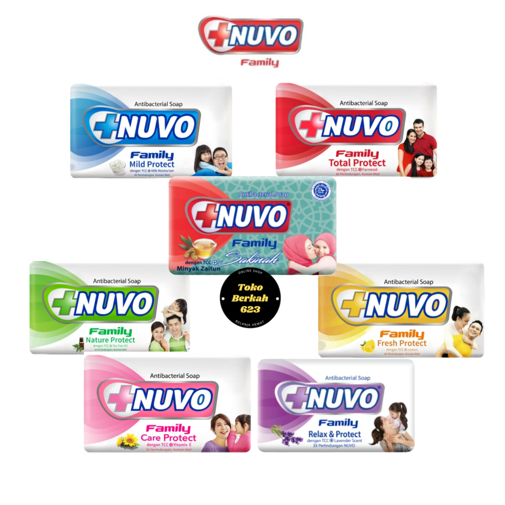 Jual NUVO Family Sabun Mandi Batang 72gr All Varian | Shopee Indonesia