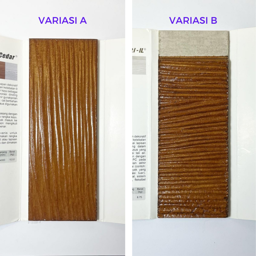 Jual Sample Material Wall Panel Kalsi Plank | Material Interior ...