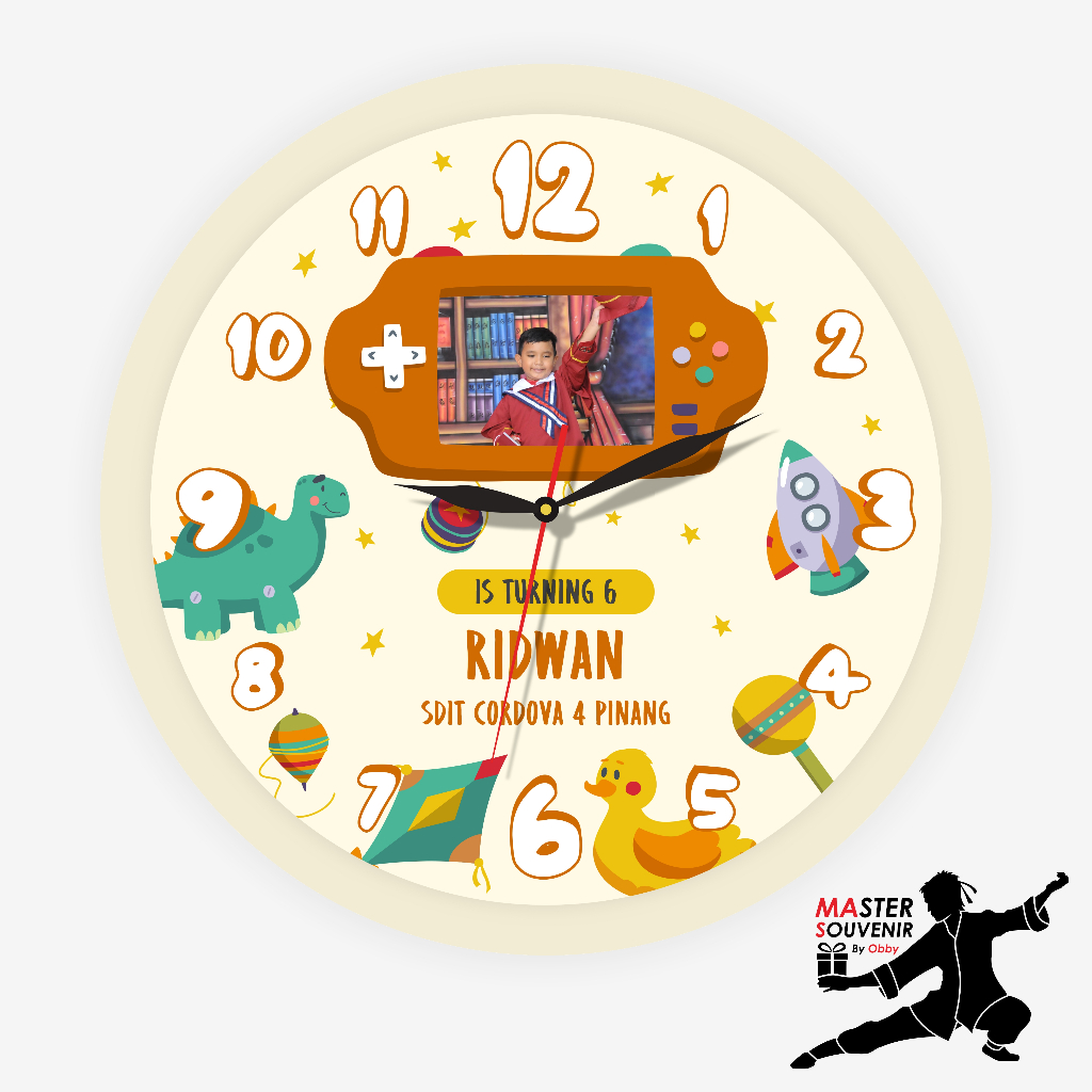 Jual JAM MEJA CUSTOM | SOUVENIR GRADUATION ANAK | Shopee Indonesia