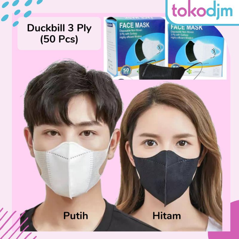 Jual Masker Duckbill 50 Pcs maskee duckbill polos duckbill dewasa ...