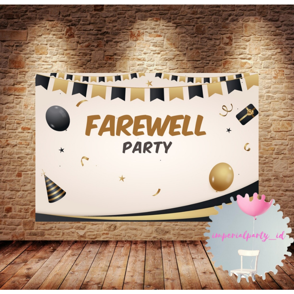 Jual Custom Backdrop Banner Spanduk Farewell Party Retirement ...