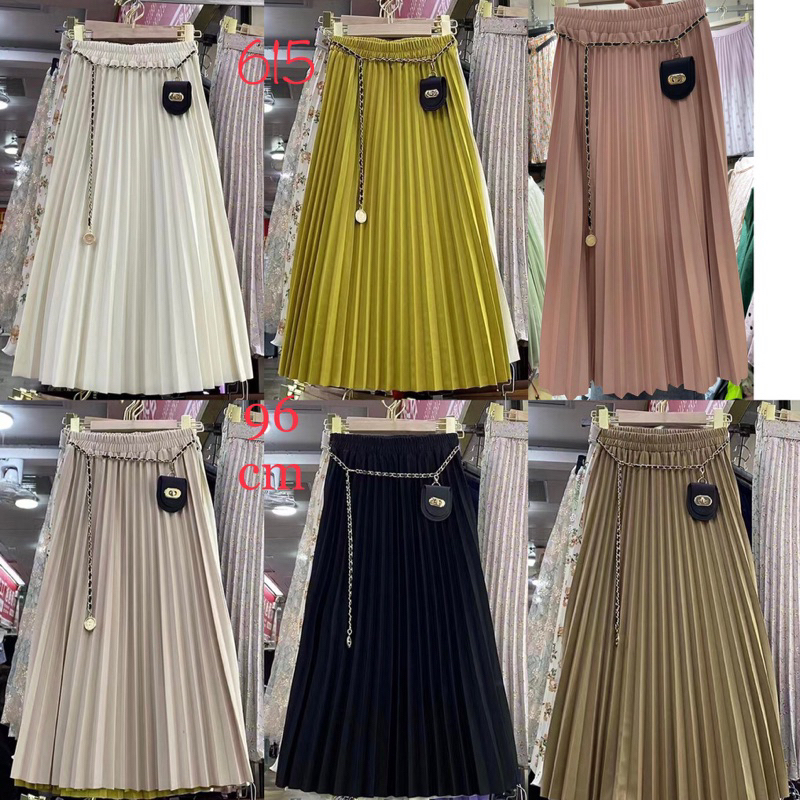 Jual Rok Plisket Panjang, Import, Premium, Panjang 96 cm, LP 64 cm-110 cm | Shopee Indonesia