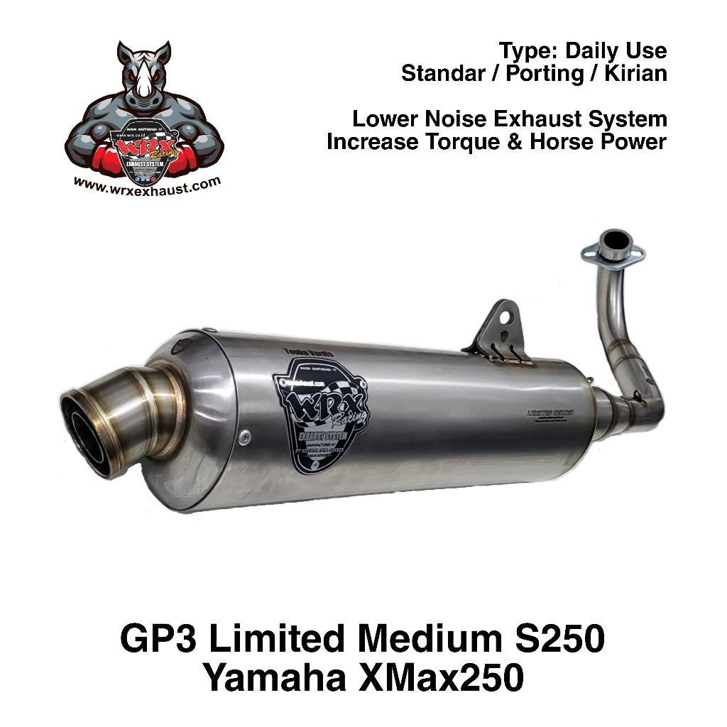 Jual Knalpot WRX GP3 Limited S250 XMax250 | Shopee Indonesia