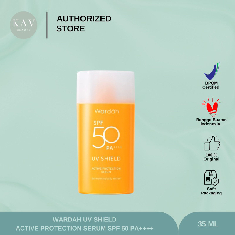 Jual Wardah UV Shield Active Protection Serum SPF 50 PA+++ 35ml ...