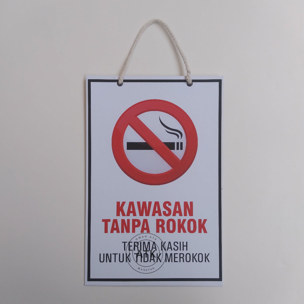 Jual Hard Poster Kawasan Tanpa Rokok - No Smoking Area - Area Dilarang ...