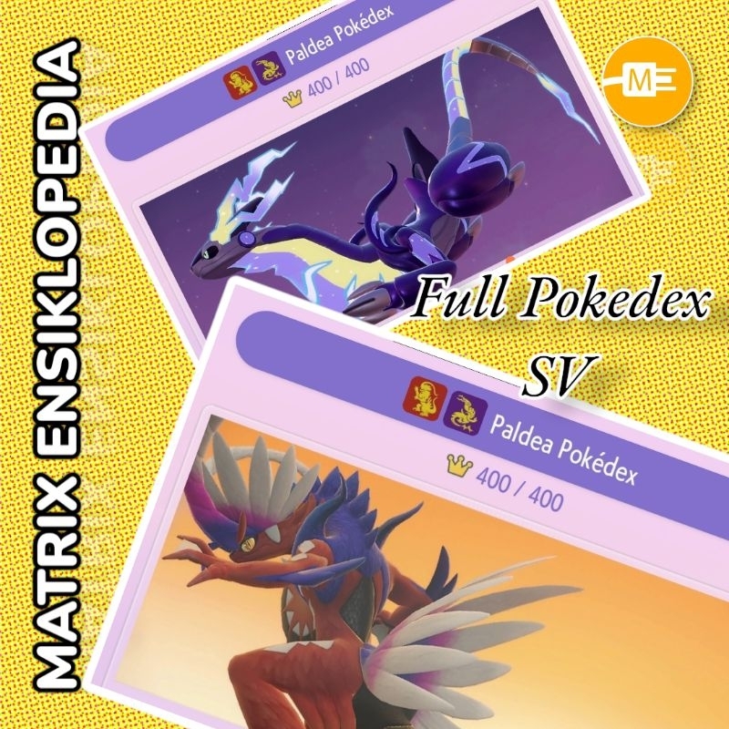 Jual Full Pokedex Scarlet Violet 400 Pokemon | Shopee Indonesia