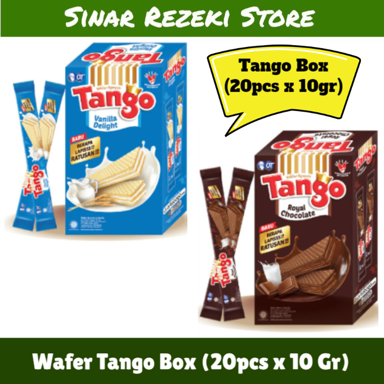 Jual Wafer Tango Box isi (20pcs x 10gr) / Tango Coklat / Tango Vanilla ...