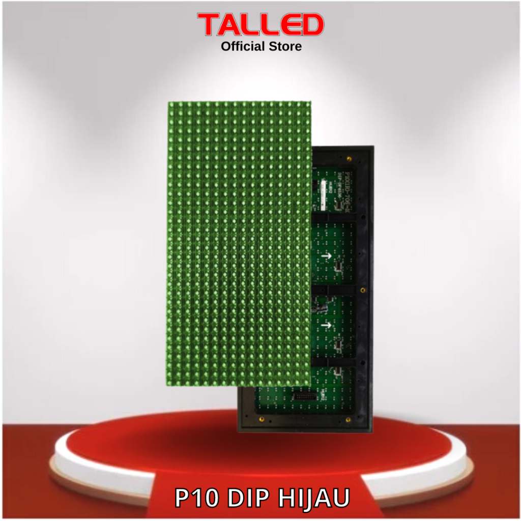 Jual MODUL P10 RUNNING TEXT DIP HIJAU FULL OUTDOOR TALLED LED | Shopee ...