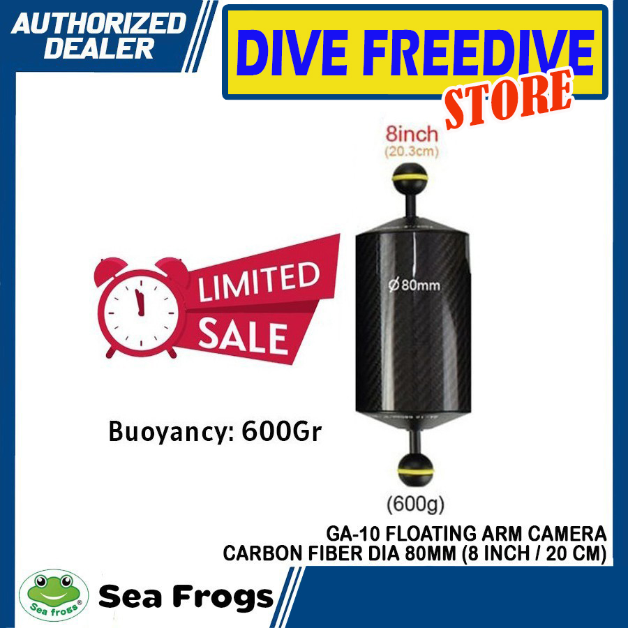 Jual GA-10 Sea Frogs Floating Arm Seafrogs Carbon D=80mm 600Gr 600 Gram ...