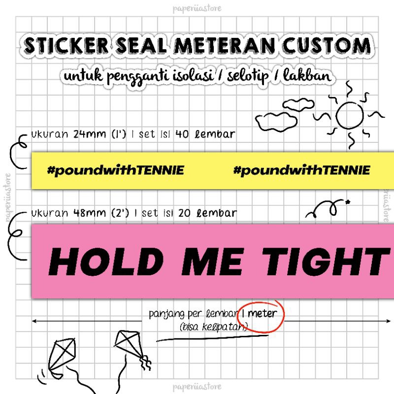 Jual STICKER SEAL METERAN CUSTOM untuk pengganti isolasi/ selotip ...