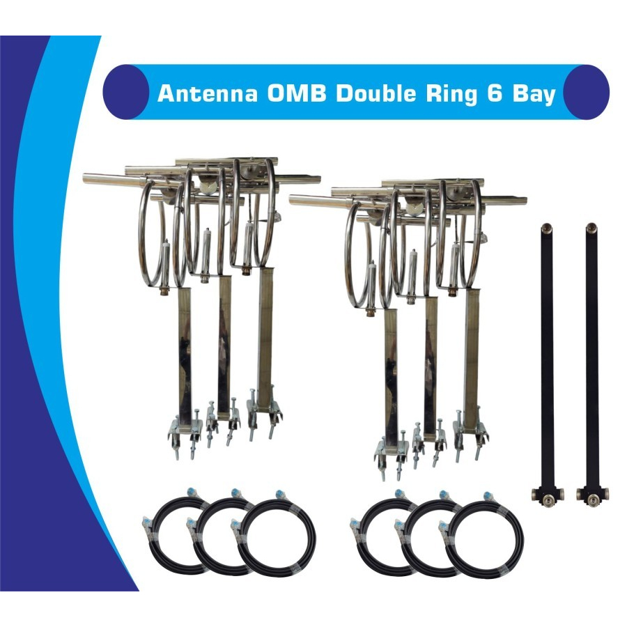 Jual Antena FM Antenna OMB Double Ring 6 Bay | Shopee Indonesia