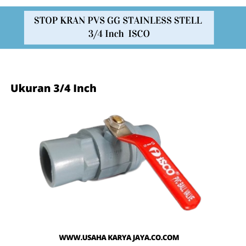 Jual Ball Valve Pvc Gg Stainless Steel ISCO Original Terbaru Stop Kran ...