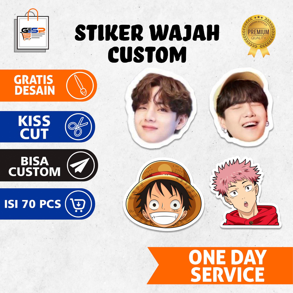 Jual STIKER WAJAH | STIKER WAJAH CUSTOM | STIKER CUSTOM | KERTAS STIKER ...