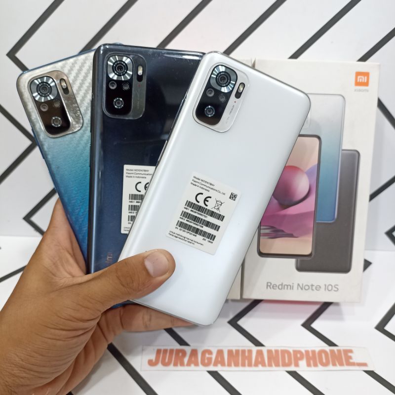 Jual Redmi Note 10s 8/128GB Hp Second Seken Bekas Fullset | Shopee ...