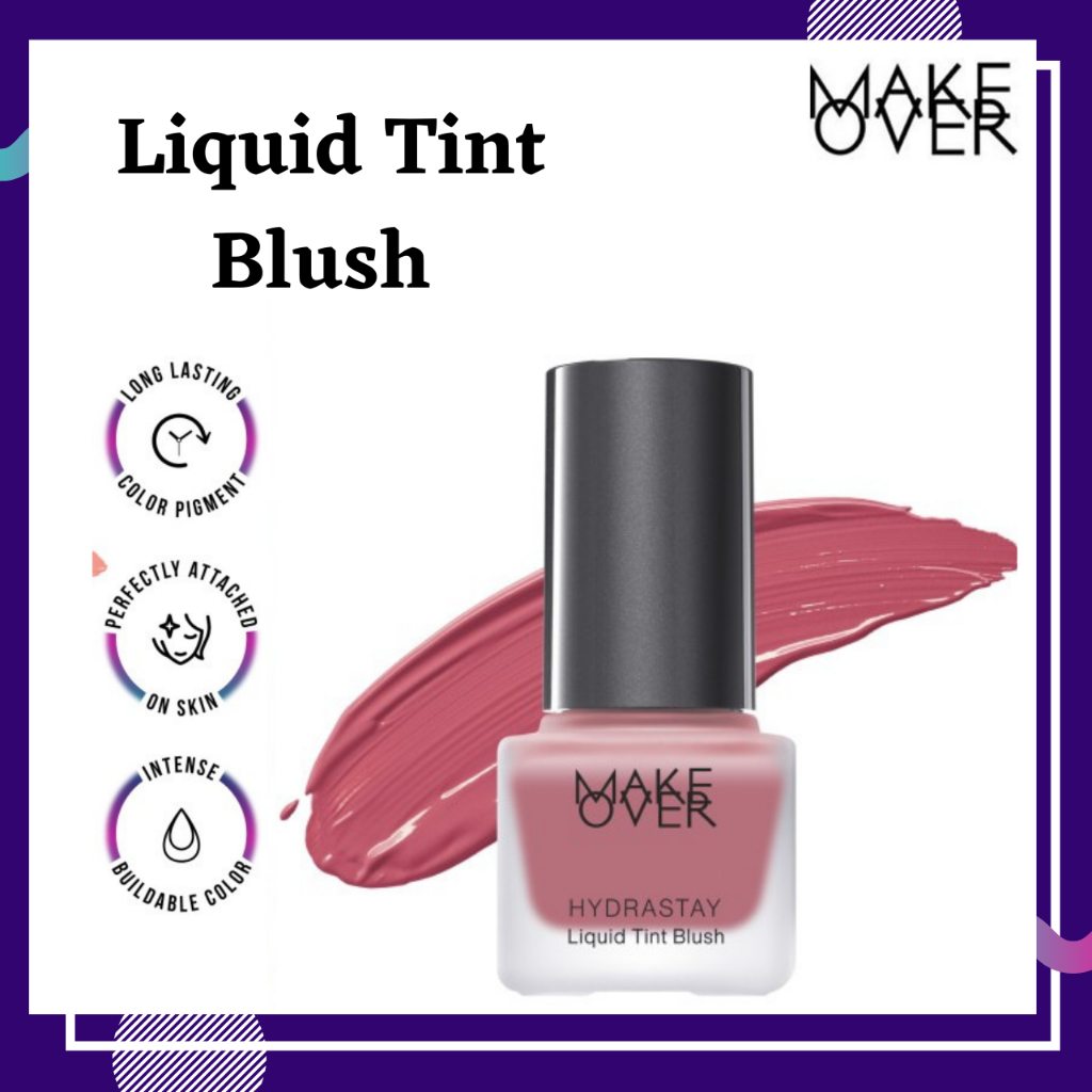 Jual Make Over Hydrastay Liquid Tint Blush / Blush On Cair | Shopee ...