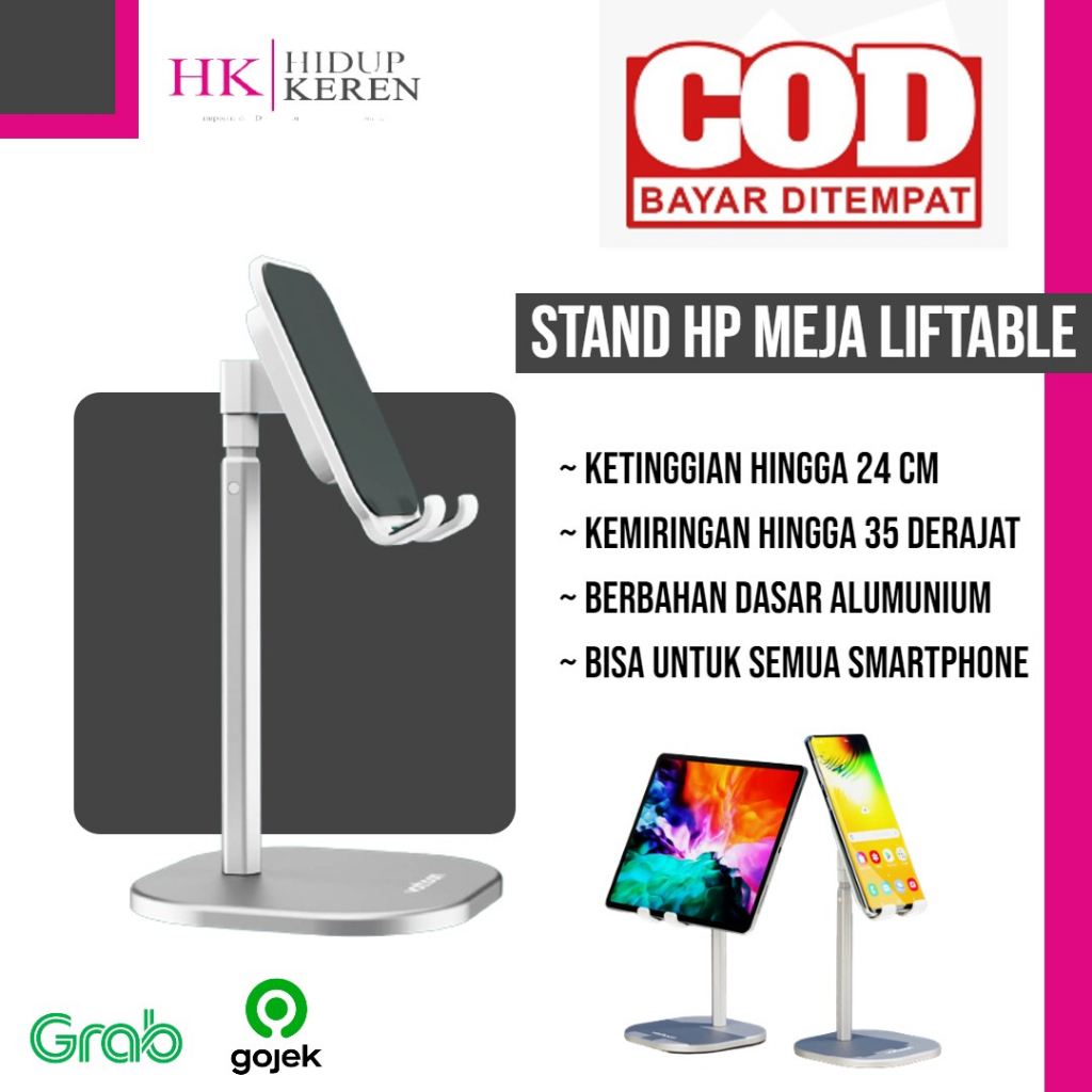 Jual Stand Hp Liftable Foldable HD-25 Stand Phone Holder/ Mobile Phone ...