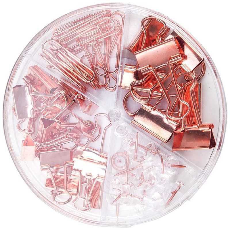 Jual Deli office combination paper clip binder clip and Push Pin 78553 ...