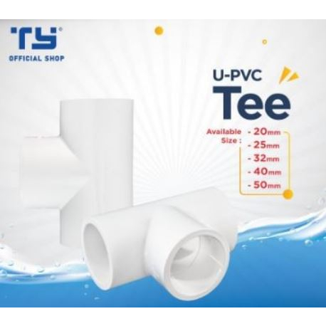 Jual TY Tee / T Pipa Pipe U – PVC by 3 Pawns White 20 MM | Shopee Indonesia