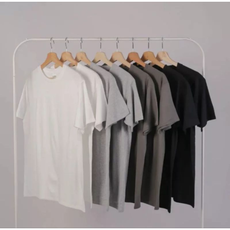 Jual Baju kaos polos pria dan wanita premium cotton combed 24s tanpa ...