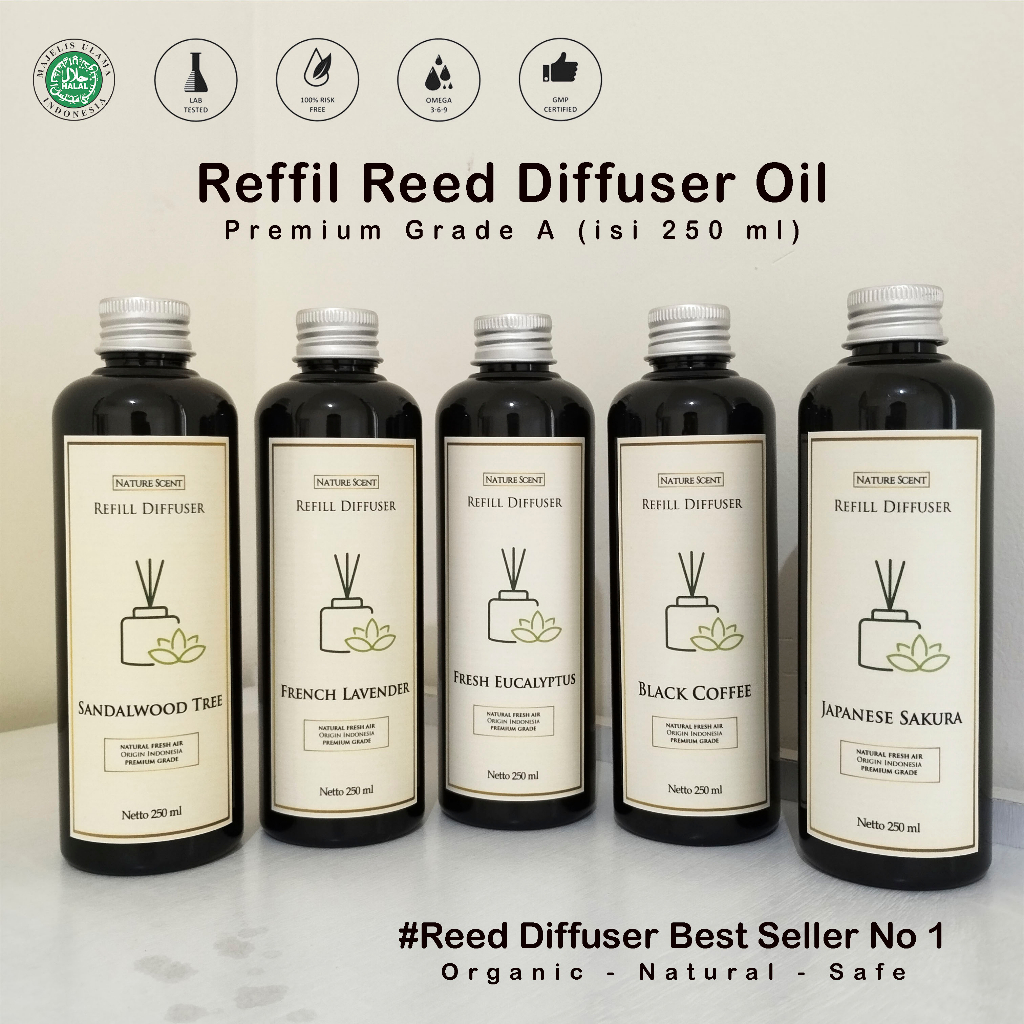 Jual Isi ulang pengharum ruangan reed diffuser 250 ml - reffil diffuser ...