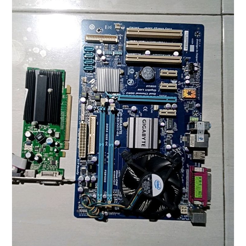 Jual moboG41offboard+VGA 256+fan prosesor blackfanel | Shopee Indonesia