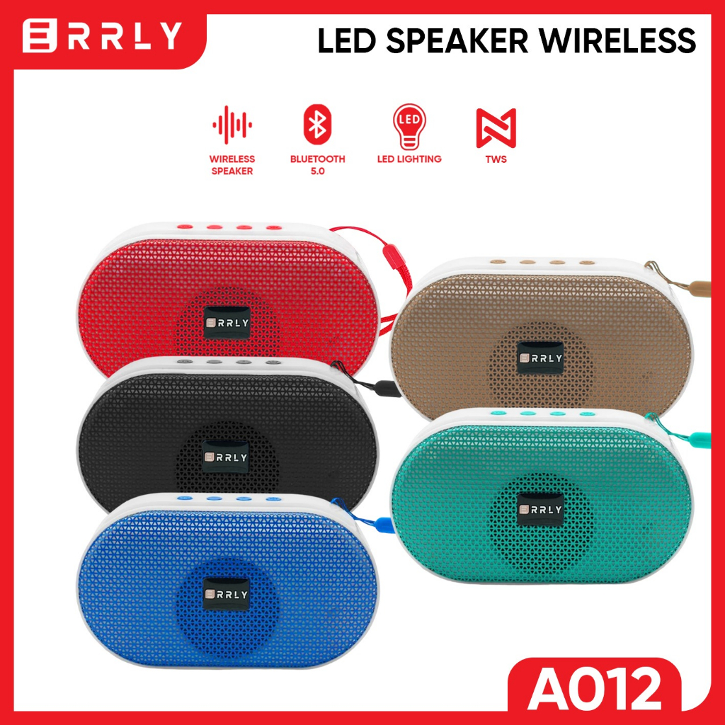 Jual ERRLY A012 Speaker Bluetooth Wireless LED RGB Speker Portable TWS 2 IN 1 + Stand Hp A-012 ...