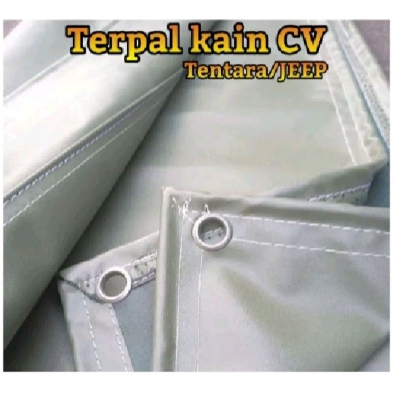 Jual Terpal kain cv/tentara jeep/terpal ukuran 1,50×5/ 1,5×6 kualitas ...