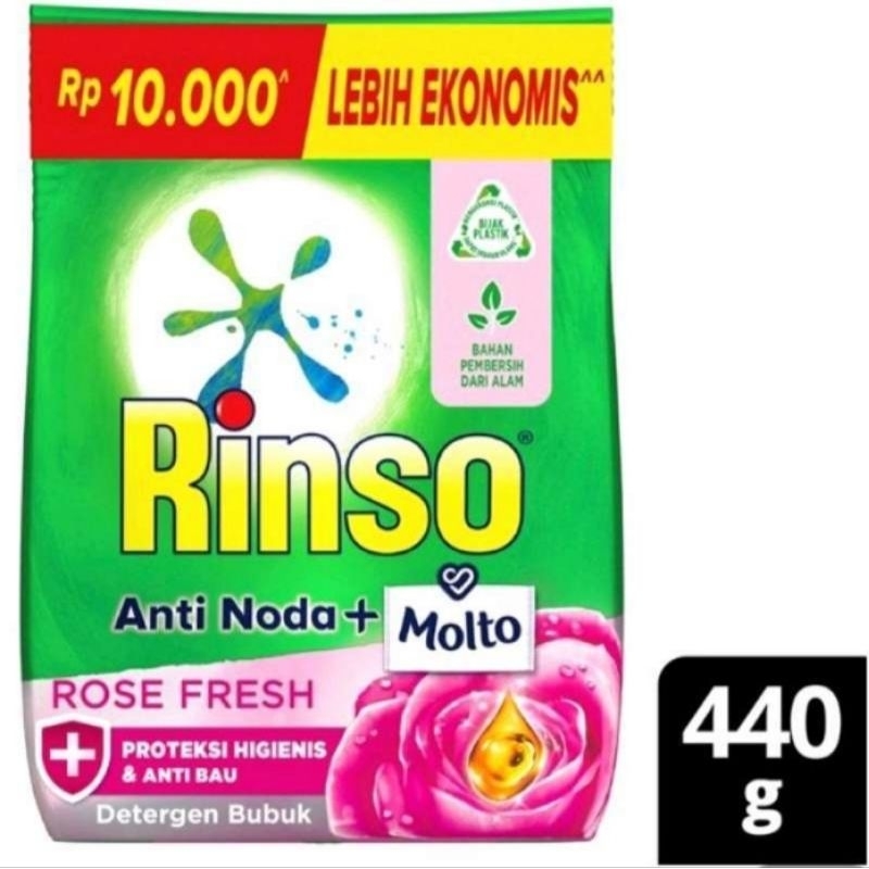 Jual Rinso 10000 Detergent Bubuk 440gr | Shopee Indonesia