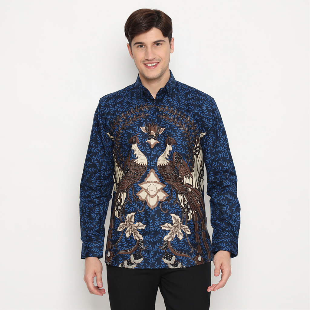 Jual My Aksa Batik Pria Kemeja Panjang Tricot Martin Melody | Shopee ...