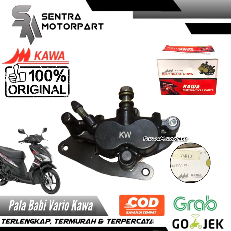 Jual Kaliper pala babi depan vario old lama karbu 2 piston kawa ...