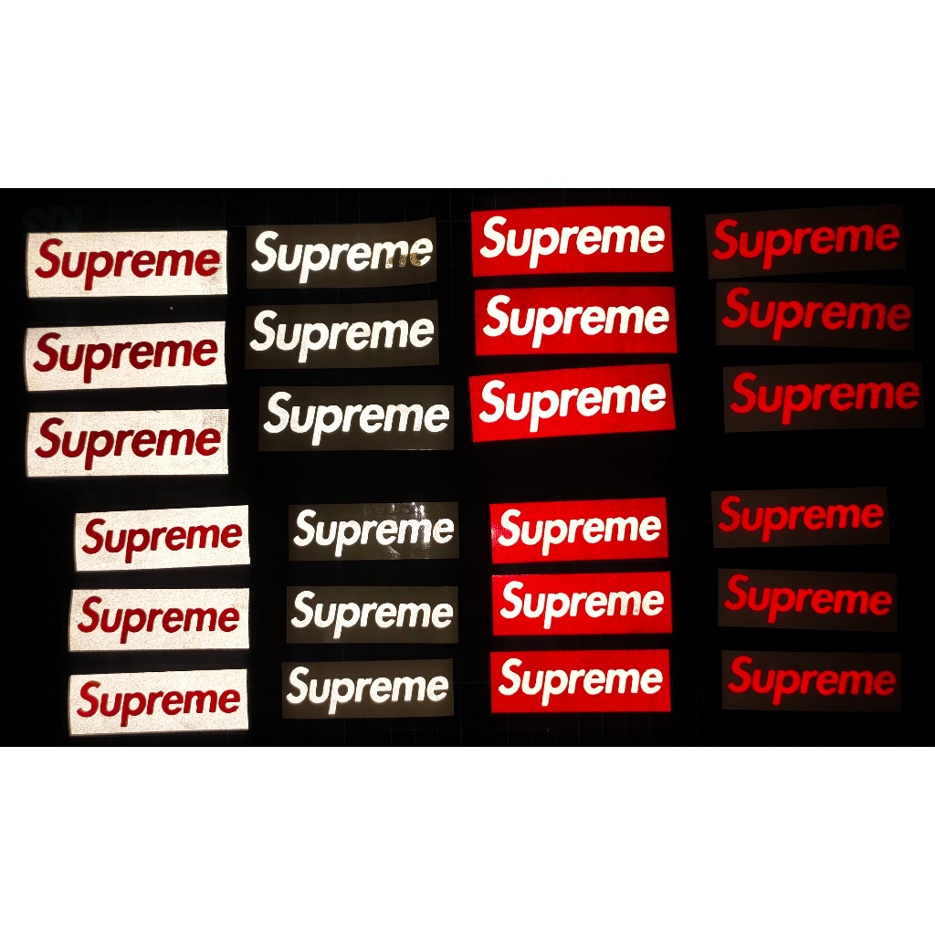 Jual STICKER SUPREME REFLECTIVE | Shopee Indonesia