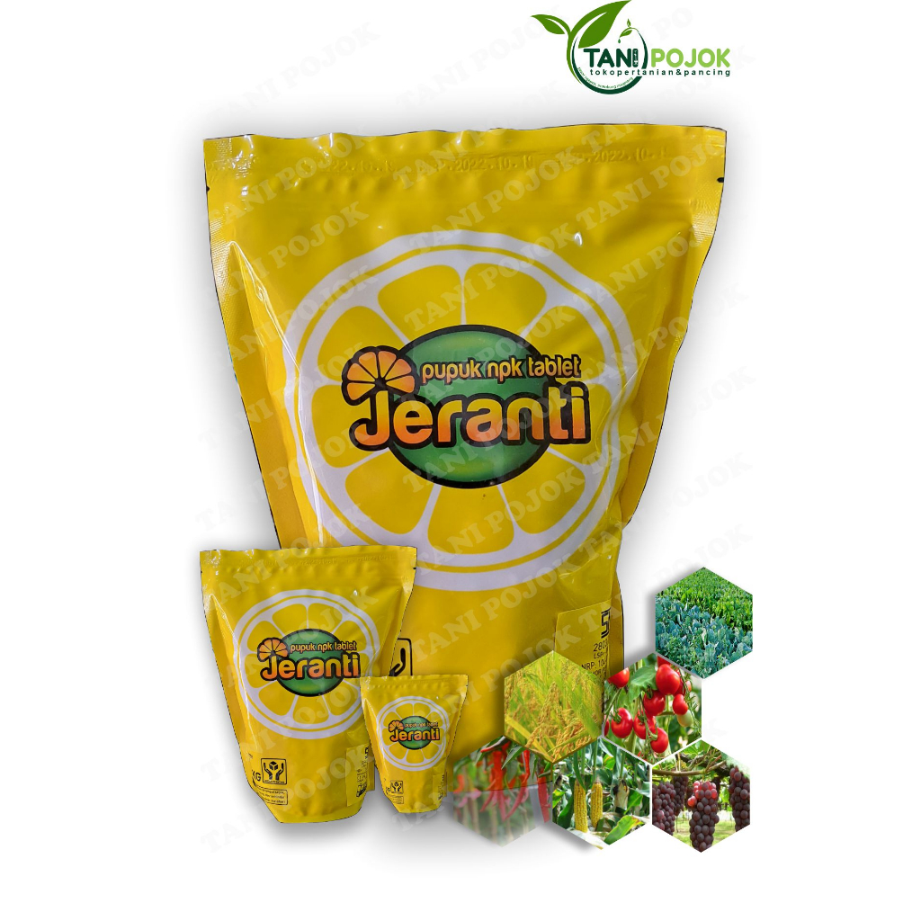 Jual PUPUK NPK JERANTI 1 KG NPK TABLET UNTUK BUAH DAN SAYURAN DAN ...