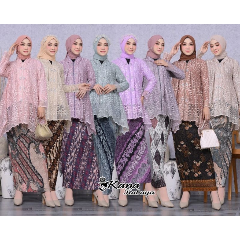 Jual DK - SET KARTINI WAKA KANA KEBAYA / KEBAYA MODERN / KEBAYA PESTA / KEBAYA CANTIK / KEBAYA ...