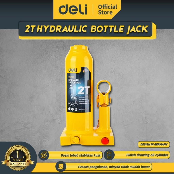 Jual Deli Dongkrak Botol 2 Ton Hidrolik / Hydraulic Bottle Jack ...