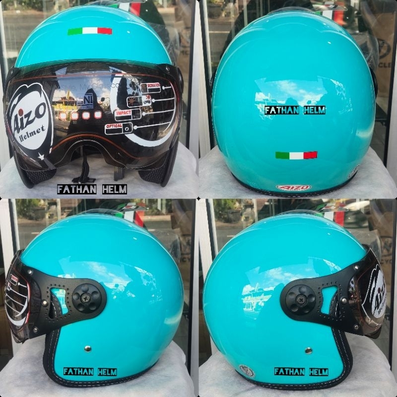 Jual HELM PILOT ITALY ORIGINAL AIZO (Free BUBBLE WRAP+KARDUS) | Shopee ...