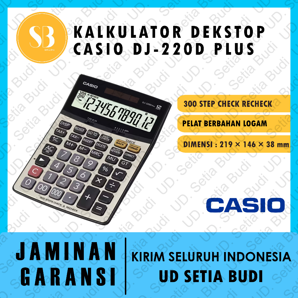 Jual Kalkulator Casio DJ-220D Plus Baru dan Asli | Shopee Indonesia
