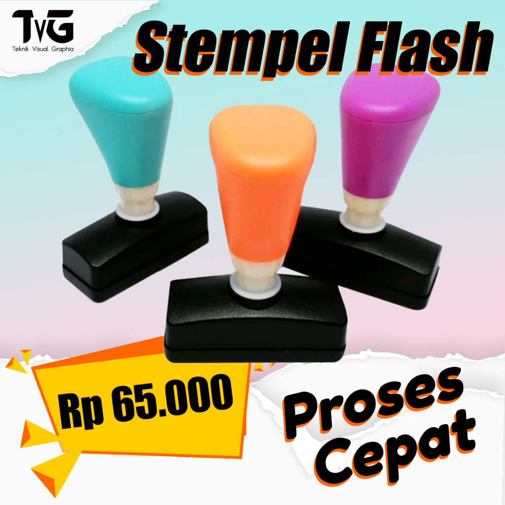 Jual Stempel Flash / Custom / Lunas / Logo / Unboxing / Nama | Shopee Indonesia