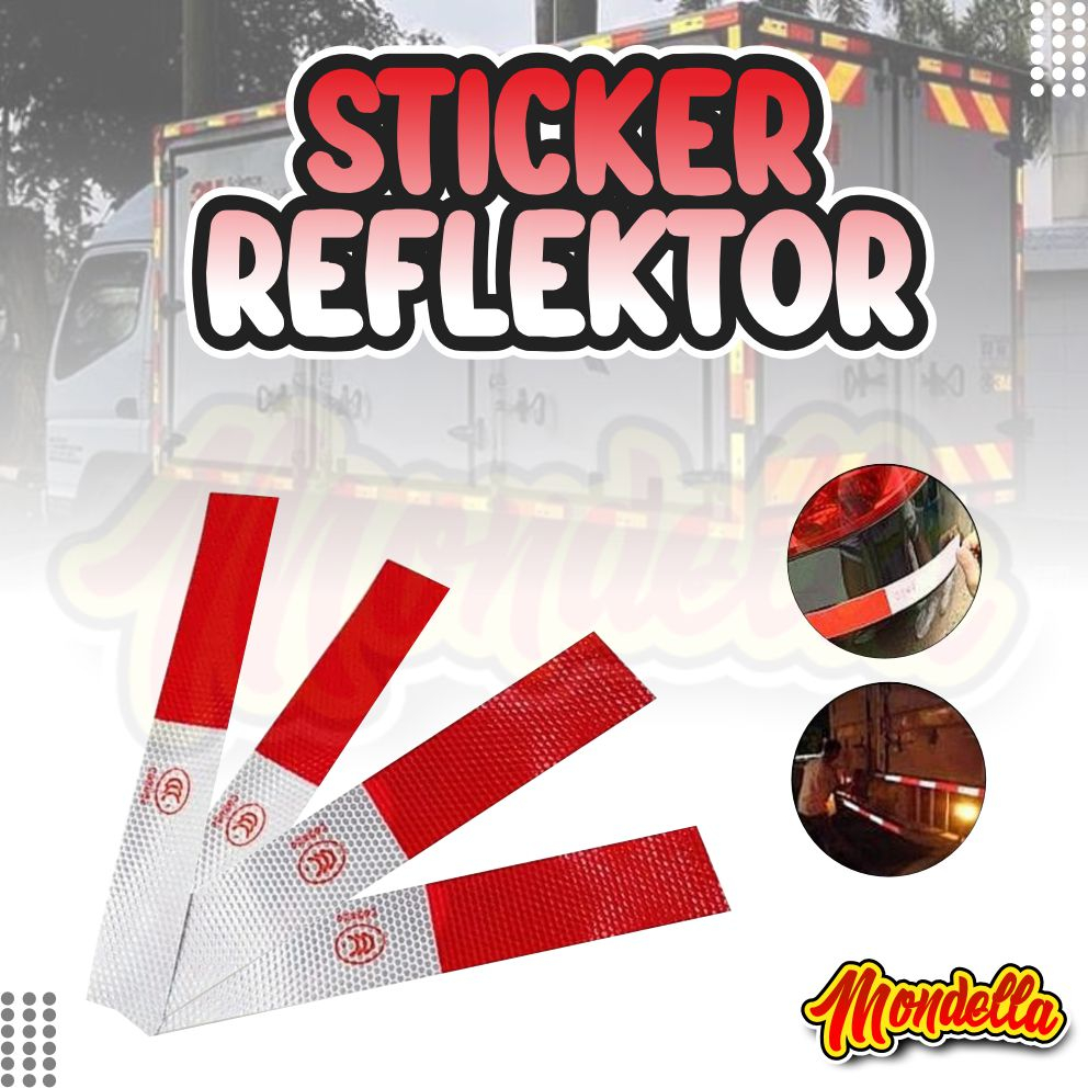 Jual Stiker Cahaya Nyala Sticker Safety Reflektor Pemantul Mobil Motor ...